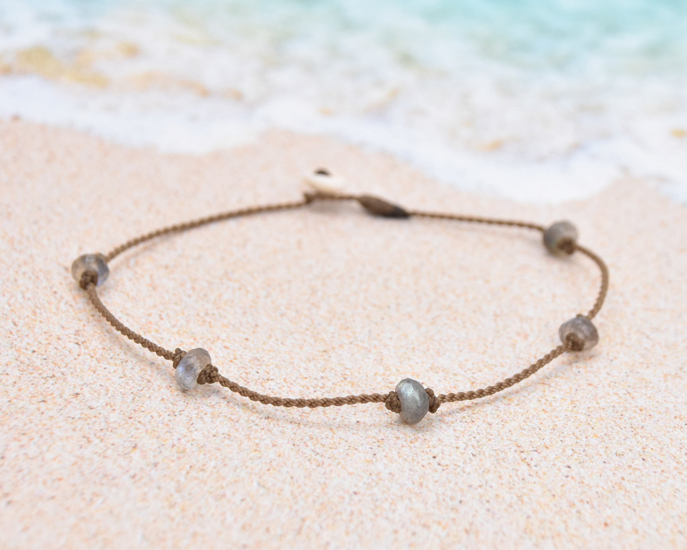 Natural Stones Princess Anklet-Labradorite Pyrite